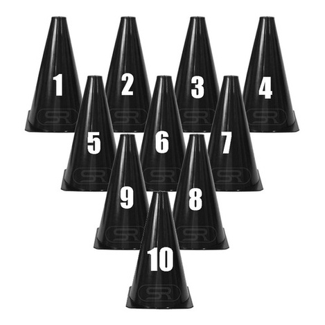 10 Cones Demarcatorios Treinamento Funcional C/ Numeros | Shopee Brasil