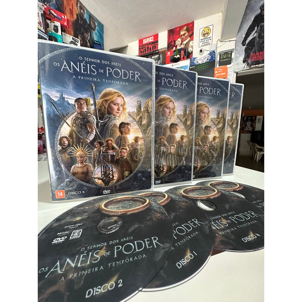 DVD Serie completa o Senhor dos Anéis - Os Anéis do Poder (4 Discos) - Dual Áudio - Escorrega o ...