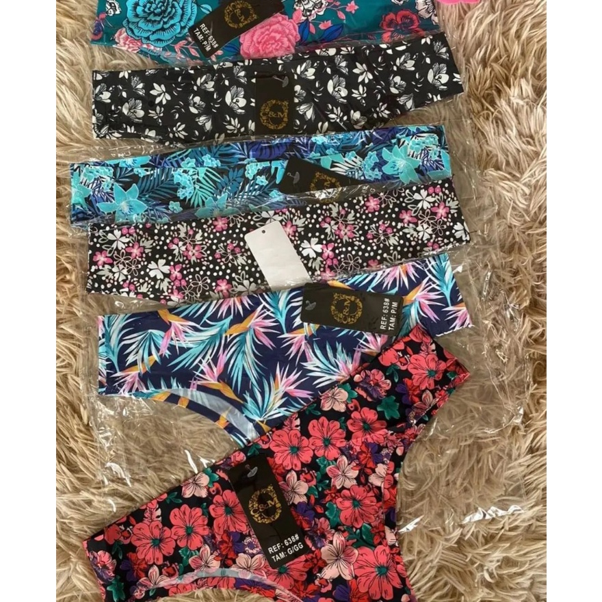 Kit Calcinha Laser Estampada Tradicional | Shopee Brasil