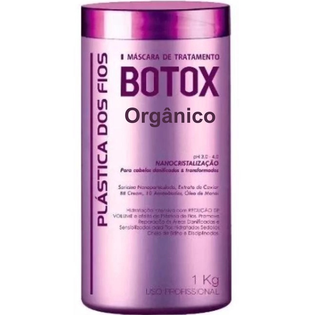 Botox Plástica dos fios Original Orgânica Selagem Sem Formol 1 kilo ...
