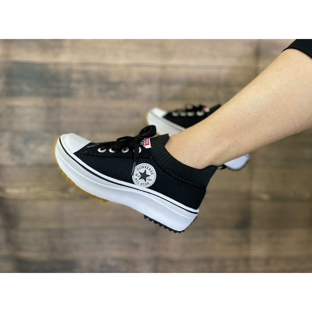 Tênis Feminino Converse All Star Plataforma Tratorado Meia Lançamento ...