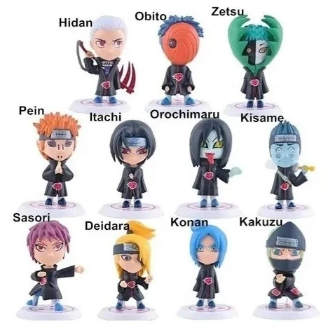 Miniatura - Naruto - Akatsuki - Base Branca - 7 cm | Shopee Brasil