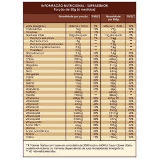 Supra Senior Suplemento Alimentar Chocolate 400g | Shopee Brasil