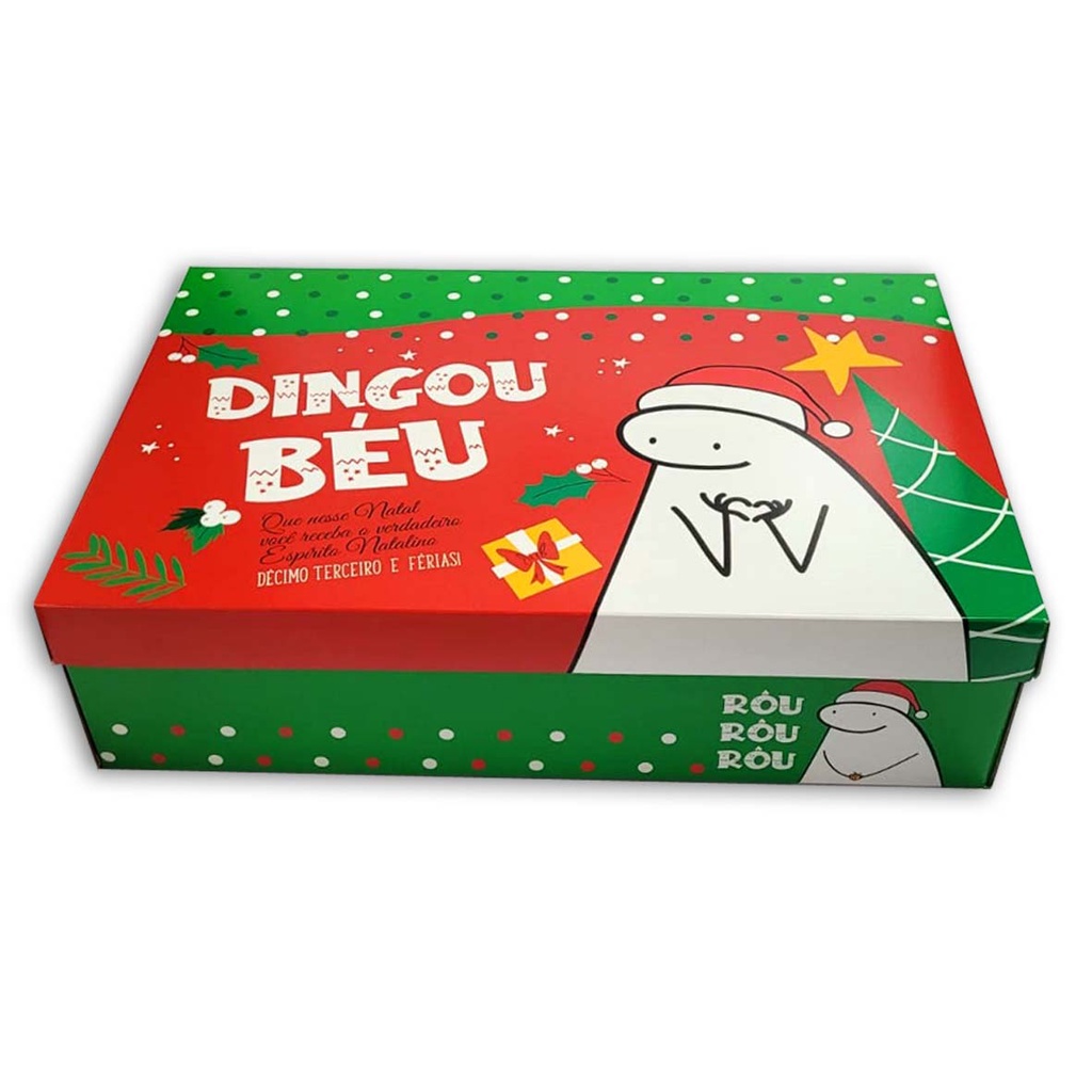 Caixa Flork Natal "Dingou Béu" Ref: NT124 - JR | Shopee Brasil