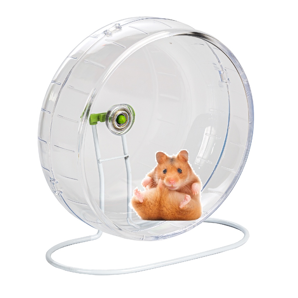 Roda para hamster silenciosa acrílico rodinha com suporte | Shopee Brasil