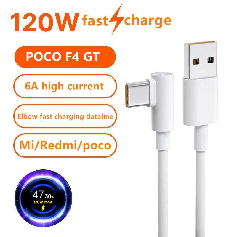 Cabo De Dados Adequado Para Xiaomi 120W Cabo 12T pro POCO F4 GT ...