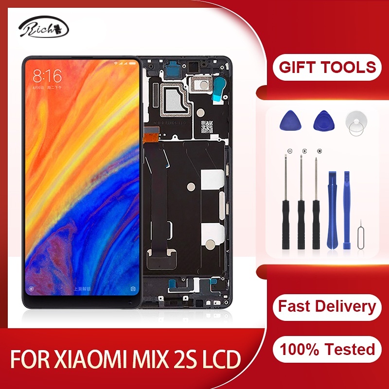 Para Xiaomi MIX 2S Montagem Do Digitalizador De Tela LCD Touch Panel MI Display Com Envio Sem ...