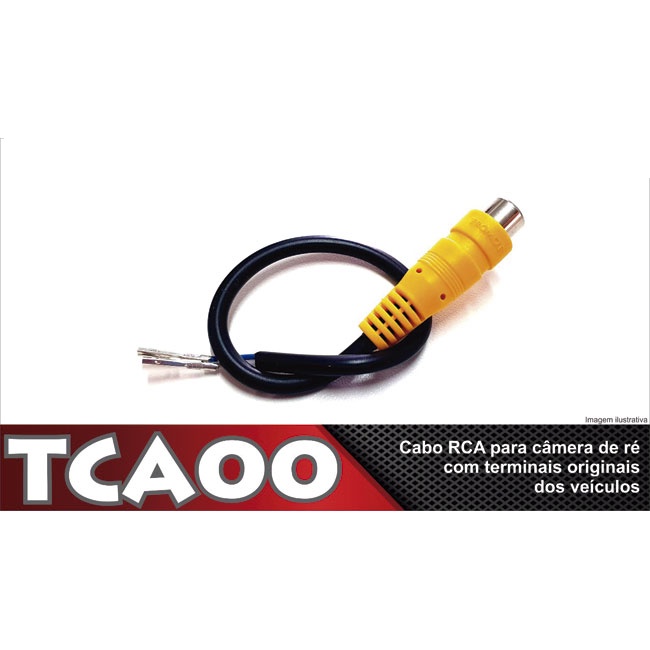 CABO RCA PARA CAMERA DE RE ORIGINAL COM TERMINAIS FEMEA TROMOT (Hyundai ...