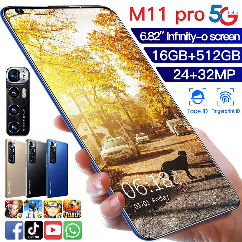 M11 Pro 6,82 Polegadas Smartphone Para Celulares Android | Shopee Brasil