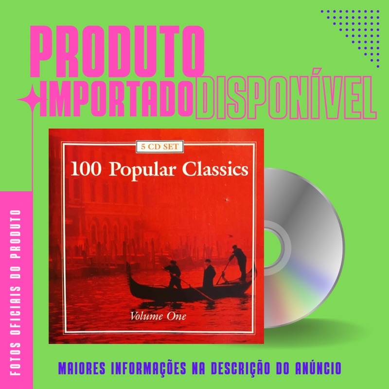 CD IMPORTADO 100 POPULAR CLASSICS - VOLUME ONE (Richard Wagner, Edvard ...