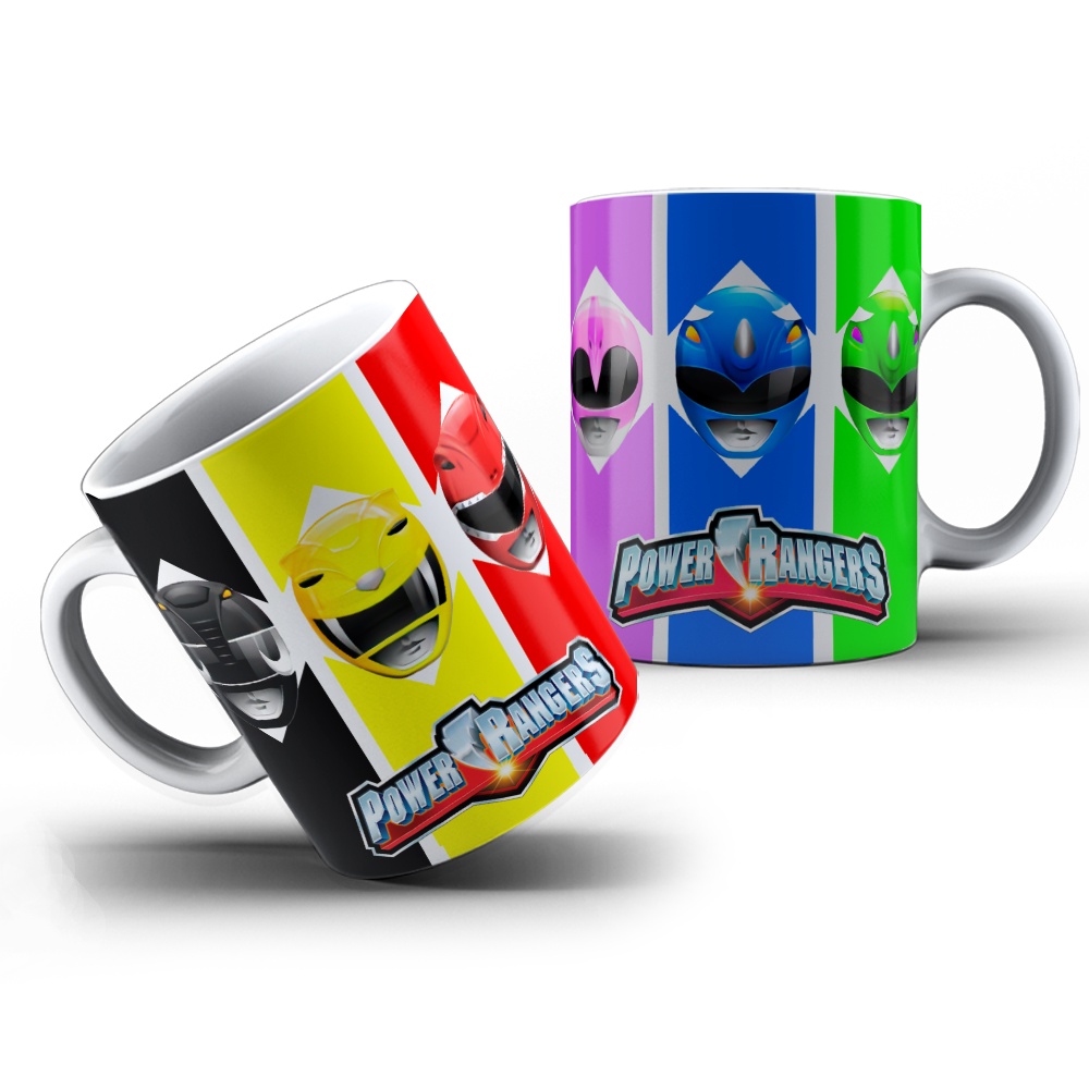 Caneca Power Ranger Produtos Geek Personalizada Porcelana 325ml ...