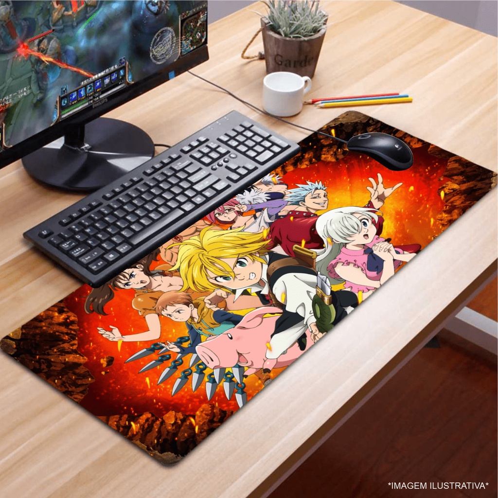 Mouse Pad Gamer 65x32cm Anime NNT 90 | Shopee Brasil