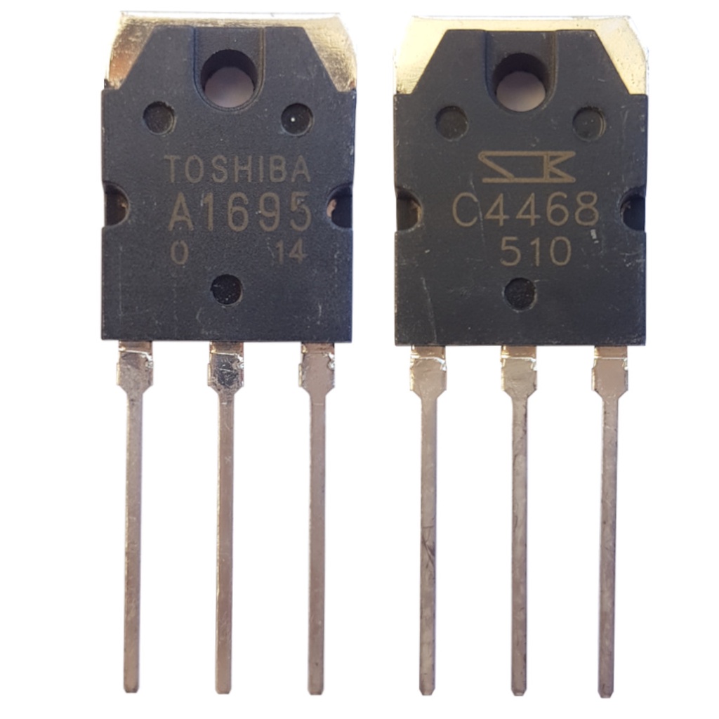 Transistor Par 2sa1695 2sc4468 (1 Par) A1695 C4468 Casado | Shopee Brasil