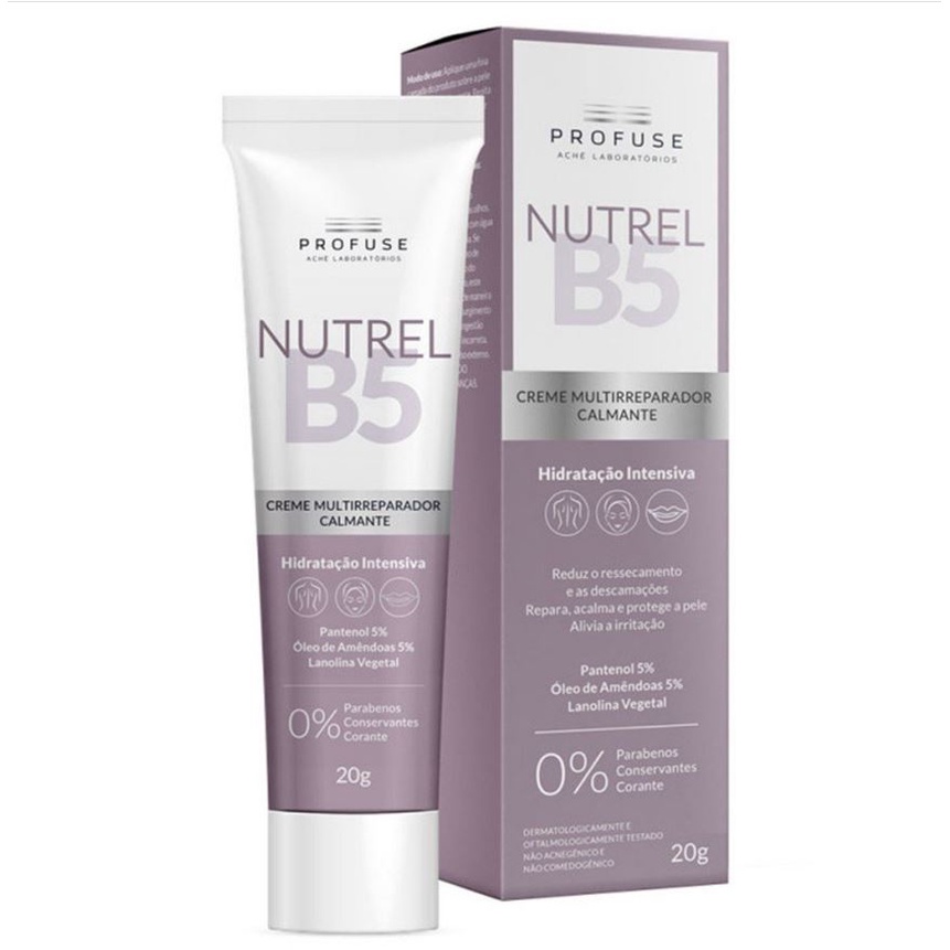 Creme multirreparador profuse nutrel corpo e rosto 20g | Shopee Brasil
