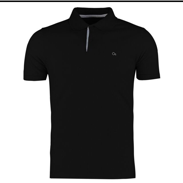 GOLA POLO MASCULINA MODELO SLIM FIT COR PRETA LISA TECIDO PIQUET ADULTO ...
