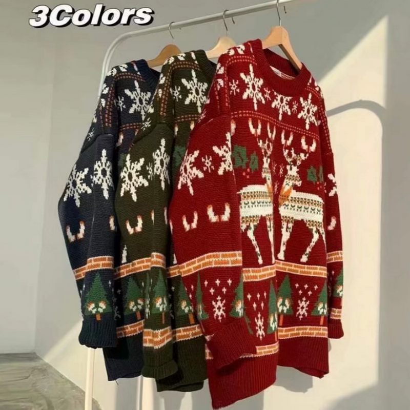 M-XXL Conjunto De Casal De Inverno Japonês Camisola De Manga Longa ...