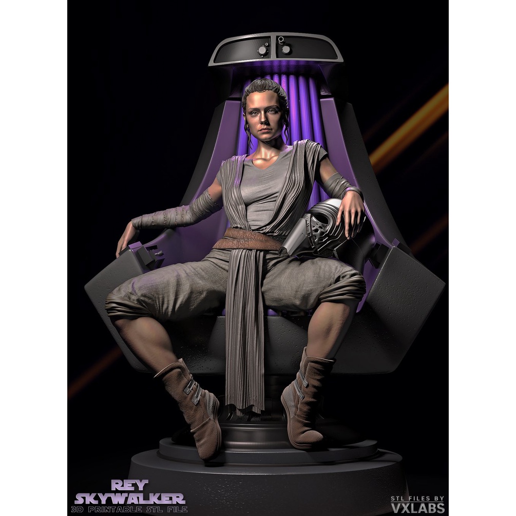 Estátua Rey Skywalker star wars action figure | Shopee Brasil