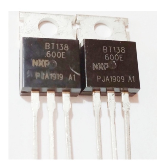 Transistor Triac Bt138-600e 12a 600v Nxp | Shopee Brasil