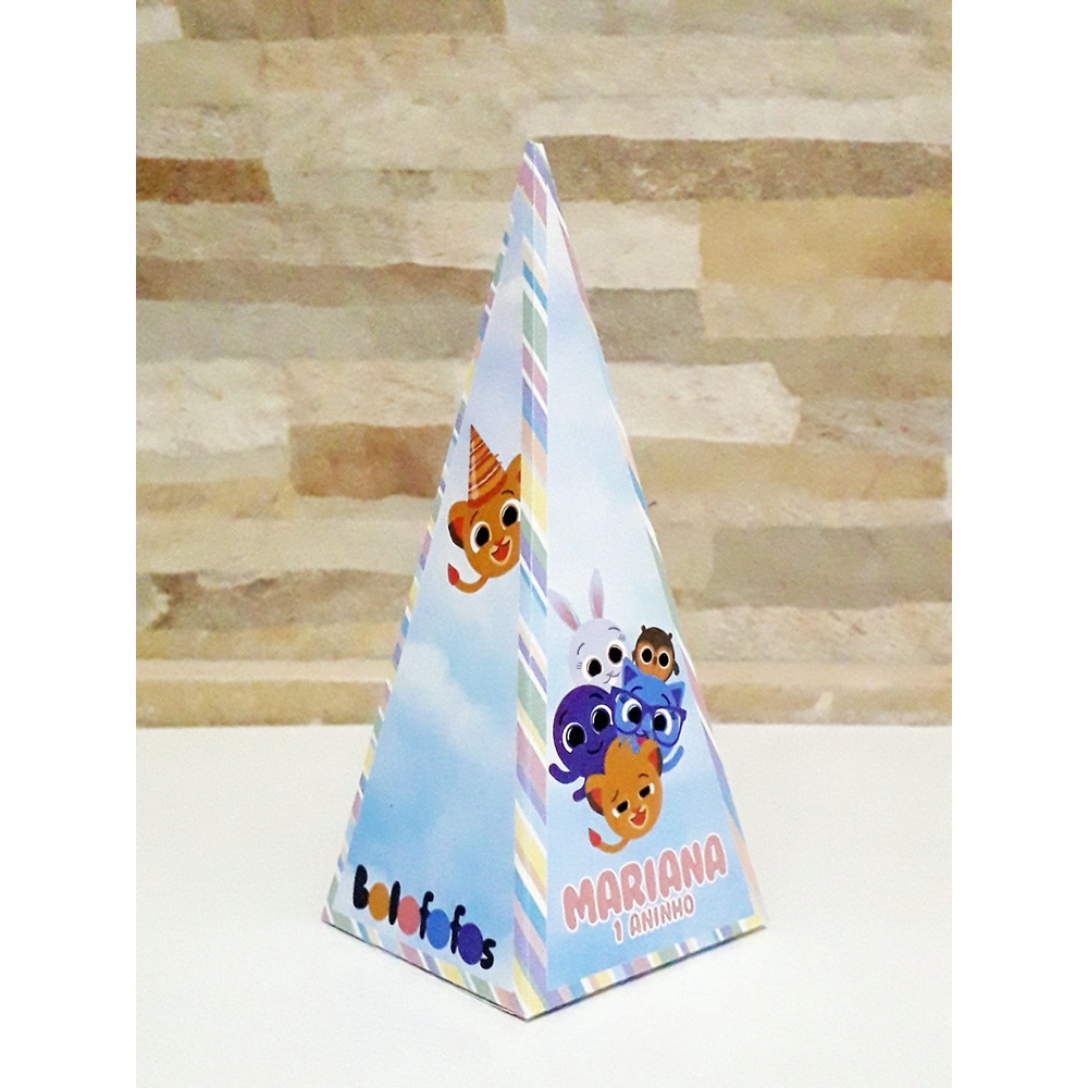 10 caixas pirâmide, qualquer tema, caixa personalizada, lembrancinha ...