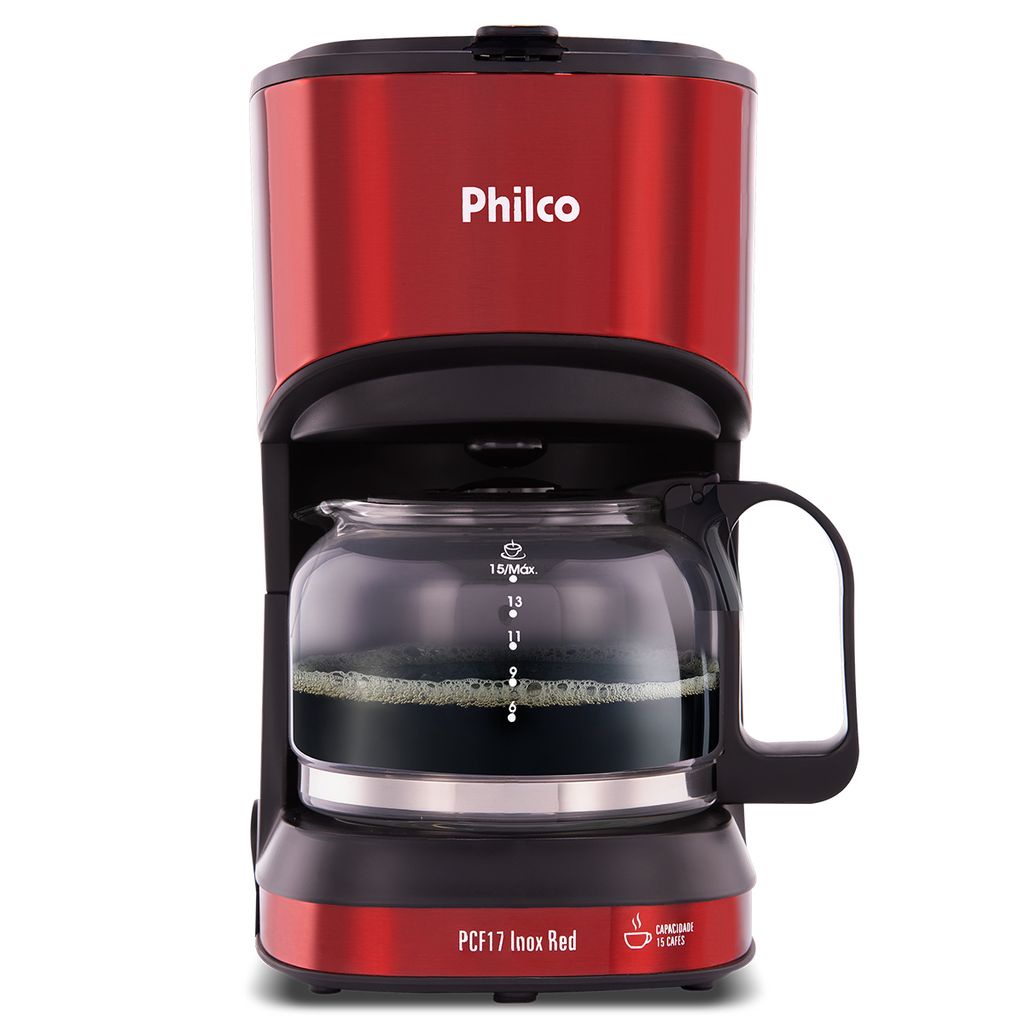 Cafeteira Philco Inox Red PCF17 | Shopee Brasil