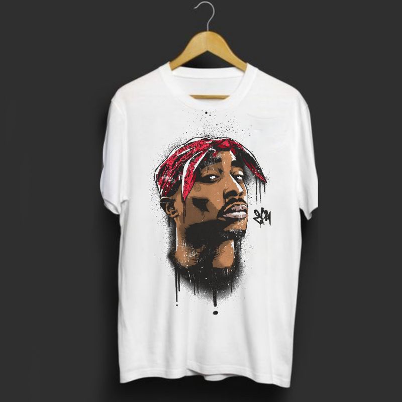Camiseta 2pac - Camisa Tupac Rapper hip hop | Shopee Brasil