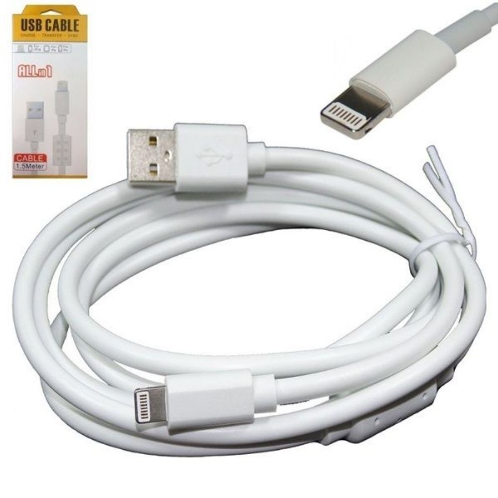 Cabo Lightning Usb Para IOS Reforçado 1,5 metros KS-U503 | Shopee Brasil