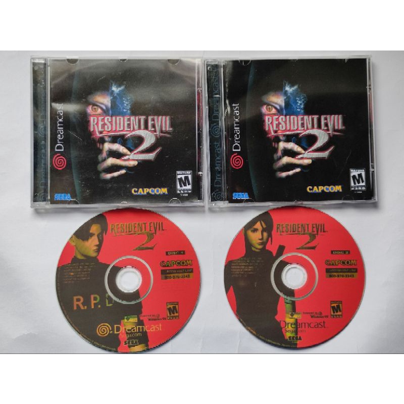 Resident Evil 2 (2discos) para sega dreamcast | Shopee Brasil