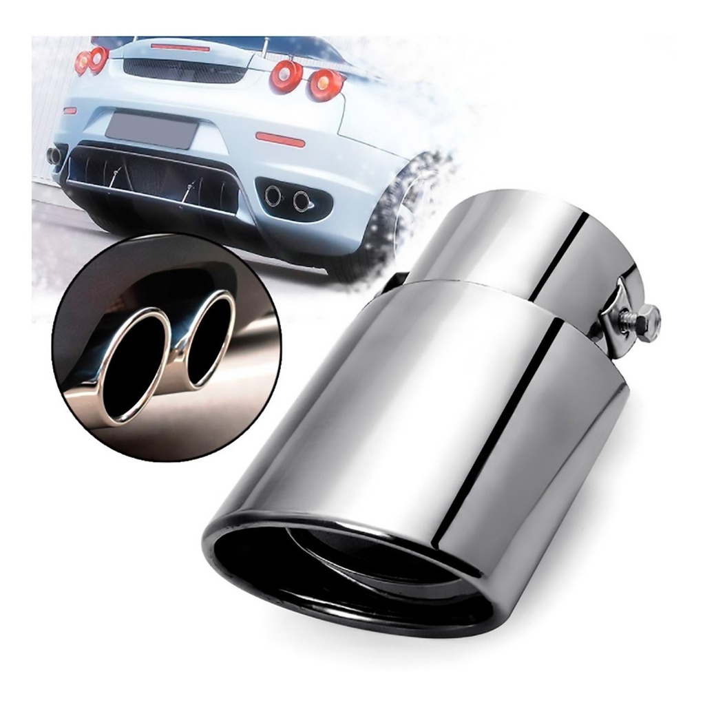 Ponteira Escapamento Esportiva Automotivo Inox Modelo Reta | Shopee Brasil