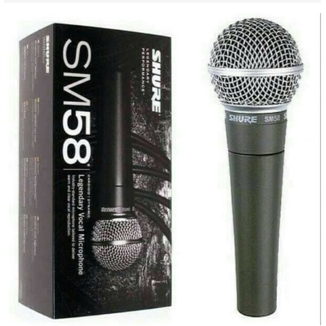 Microfone Com Fio SHURE SM58-LC De Alta Qualidade Dinâmica Vocal De ...