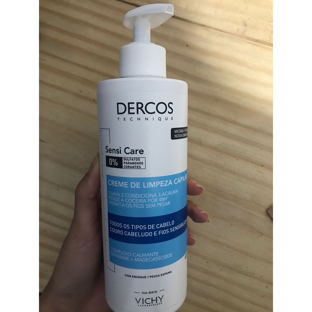 Creme De Limpeza Calmante Vichy Dercos Sensi Care - 400mL val: 12/23 ...