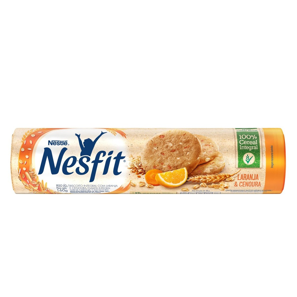 Biscoito NESFIT Laranja e Cenoura 160g | Shopee Brasil