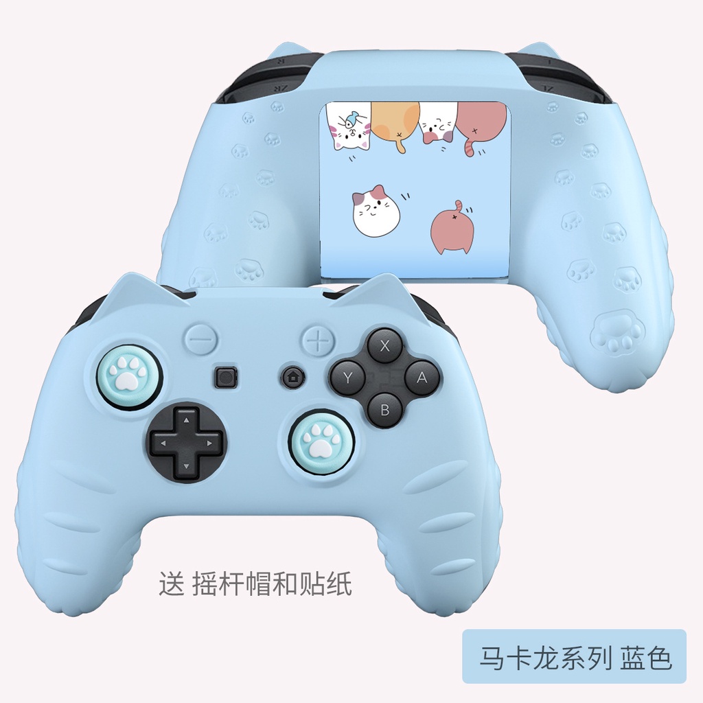 Pata De Gato Rosa Silicone Capa Macia Adesivo Pele Para Nintendo Switch ...