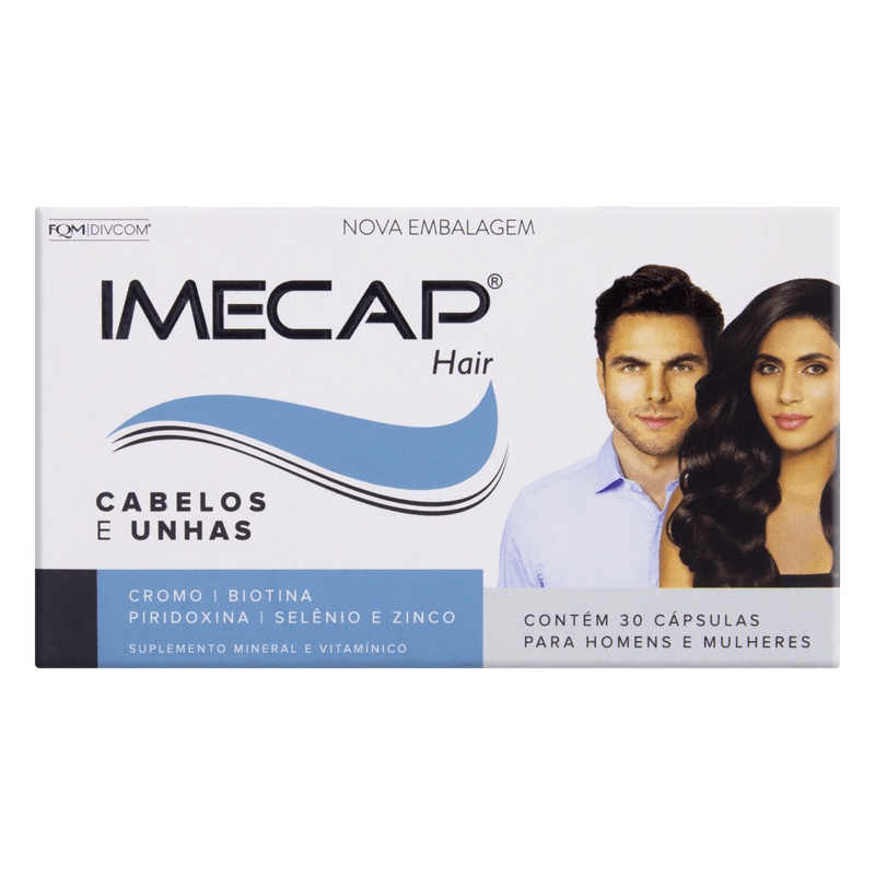 Imecap Hair c/ 30 caps ou Imecap Hair Max c/ 30 caps | Shopee Brasil