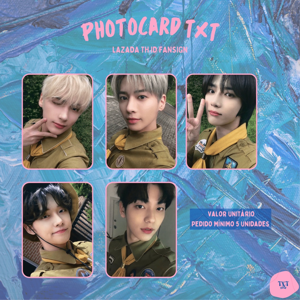 PHOTOCARD TXT (TOMORROW X TOGETHER) LAZADA TH ID FANSIGN | kpop card ...