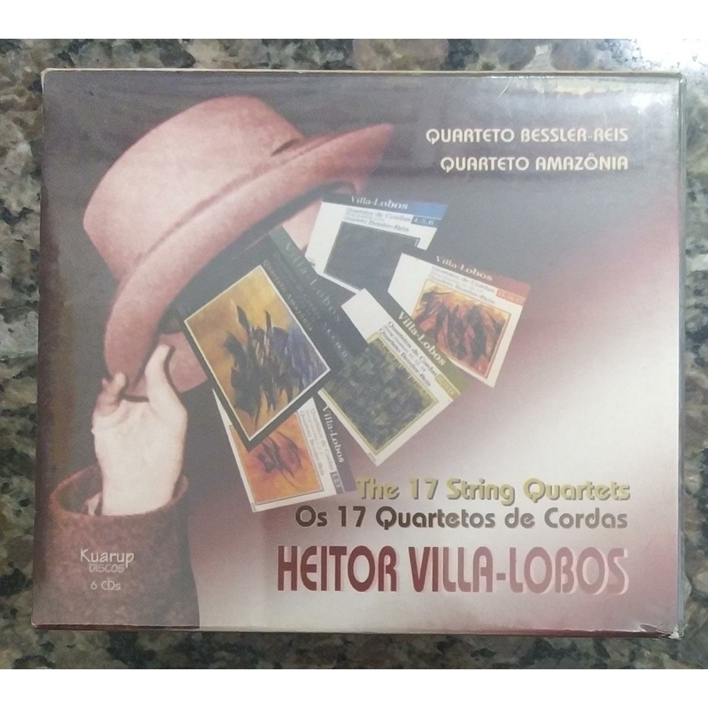 Box 6 Cds Heitor Villa-lobos-os 17 Quartetos De Cordas Amazonia-lacrado ... Box 6 Cds Heitor Villa-lobos-os 17 Quartetos De Cordas Amazonia-lacrado ...