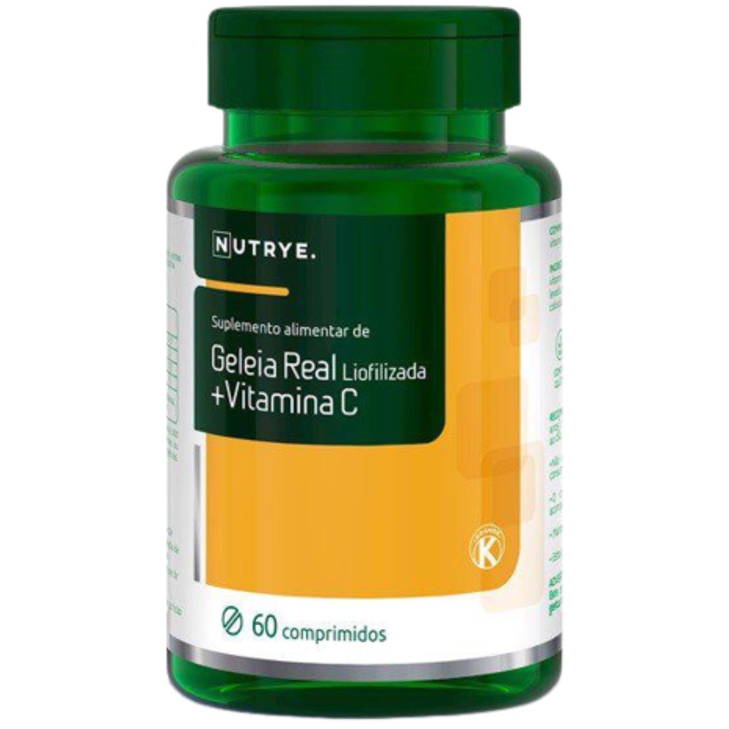 Geléia Real Liofilizada com Vitamina C 1100mg - 60 comprimidos | Shopee ...