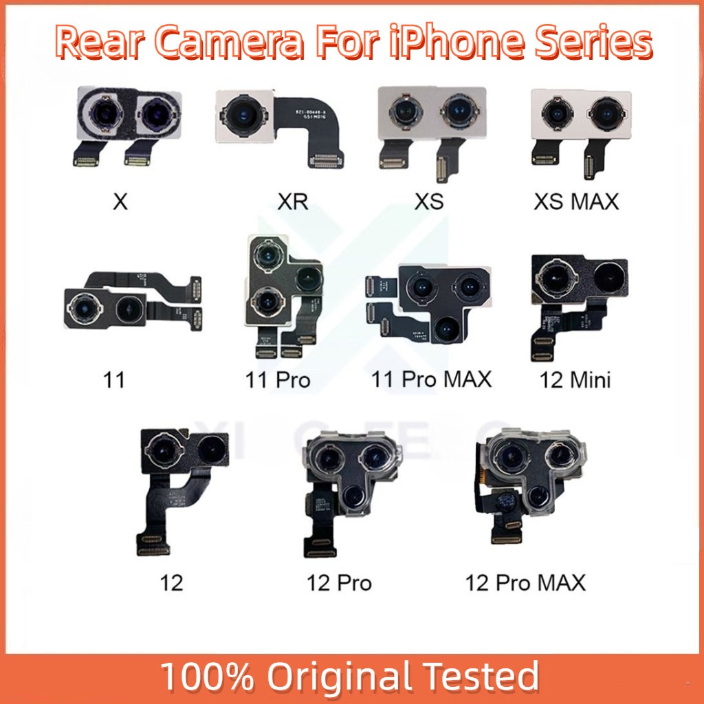 Câmera Traseira Original Para iphone X XR XS MAX 11 12 PRO Lente ...