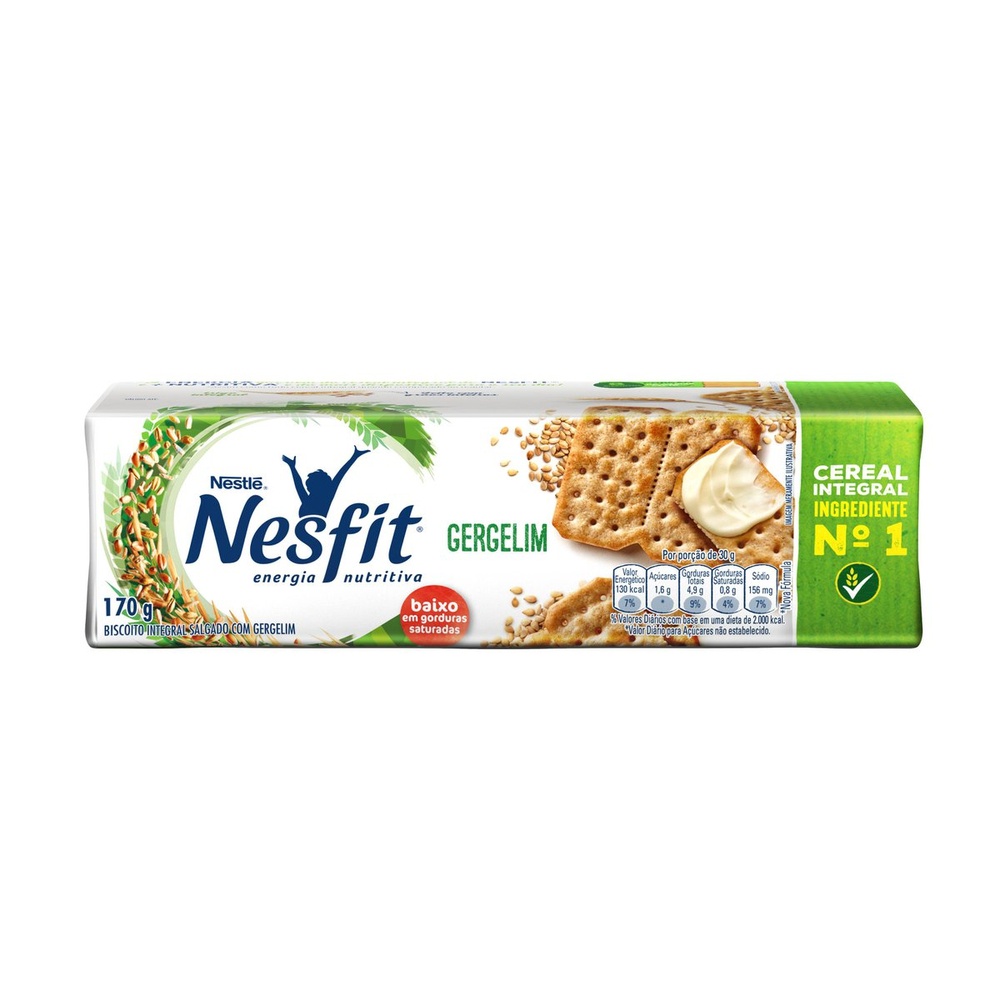 Biscoito NESFIT Gergelim 170g | Shopee Brasil