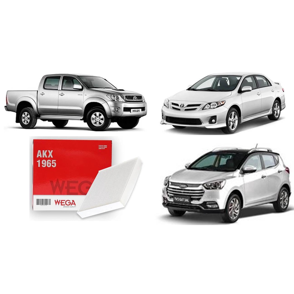 Filtro De Cabine Corolla Hilux Lifan AKX 1965 WEGA | Shopee Brasil