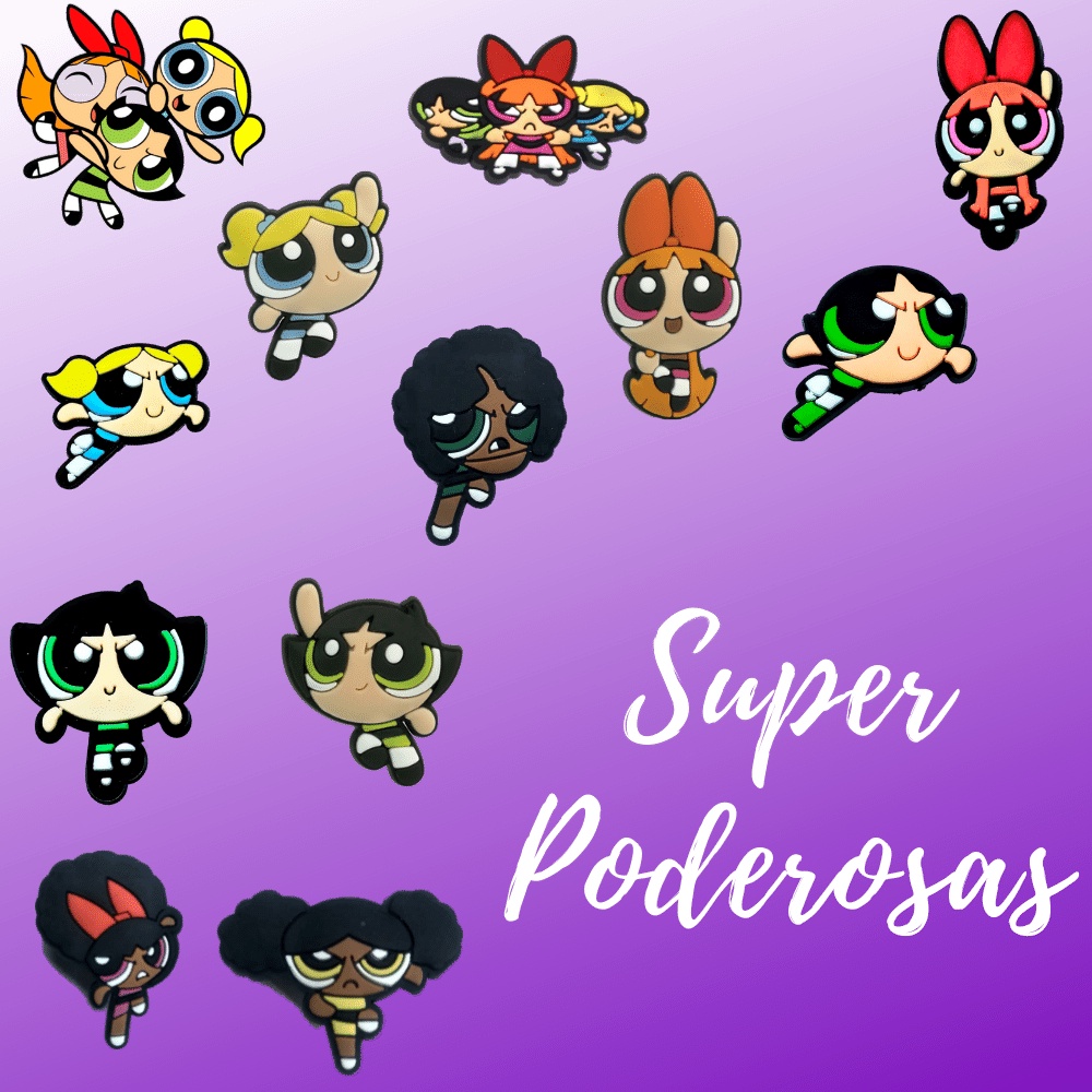 Pin Enfeites Botons Jibbitz Broches Para Crocs Super Poderosas | Shopee ...