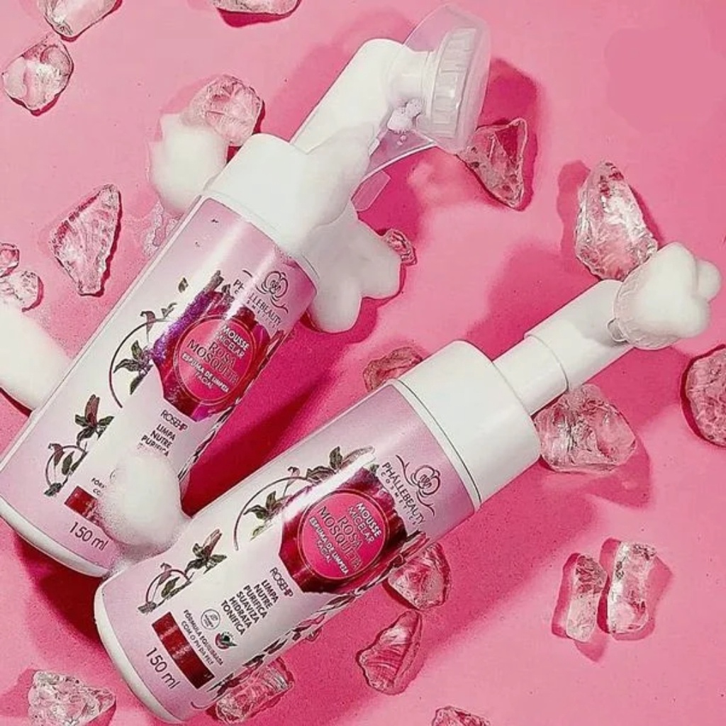Mousse Micelar Rosa Mosqueta - PhálleBeauty | Shopee Brasil