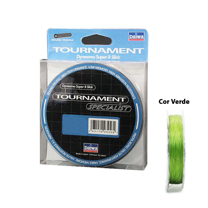 Linha Multifilamento Daiwa Tournament 8X Verde 150m Super PE Braid Japan | Shopee Brasil