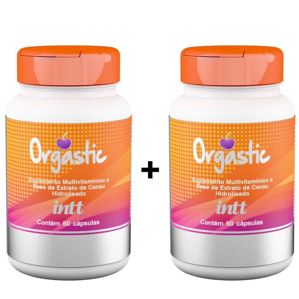 Kit 2 Orgastic 60 Cápsulas Suplemento Vitamínico - Intt | Shopee Brasil