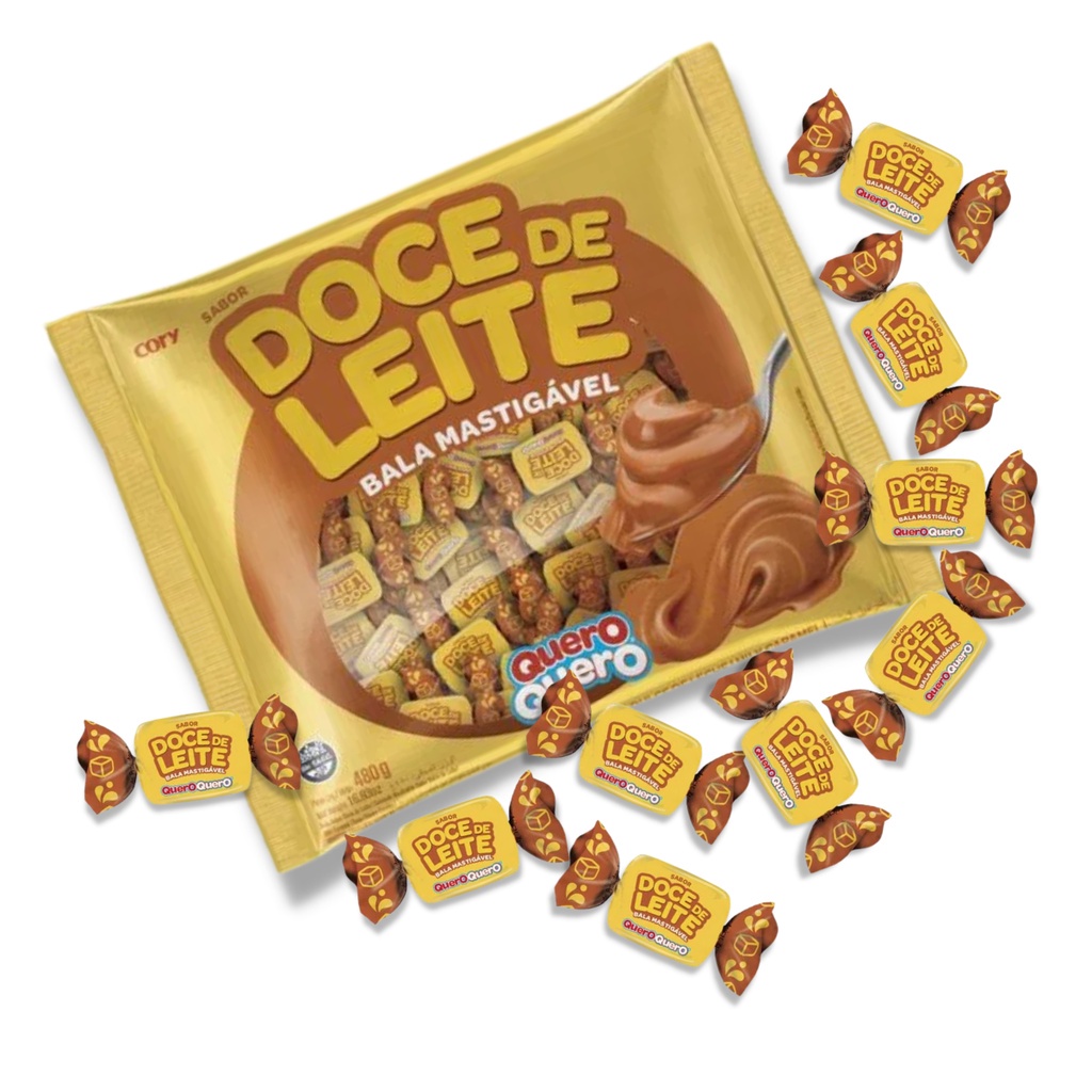 Bala Doce de Leite Cremosa Pacote de 480gr | Shopee Brasil