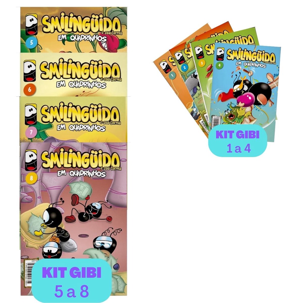 Historinhas Em Quadrinhos 4 Unidades Smilinguido E Sua Turma Infantil ...