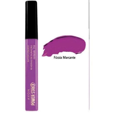 batom líquido power stay Fúcsia marcante Avon Val 10/2023 | Shopee Brasil