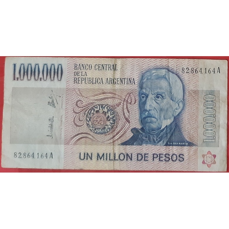 Argentina Cédula 1000000 Pesos ( 1 Milhão De Pesos ) 1981 , usada, Bem ...