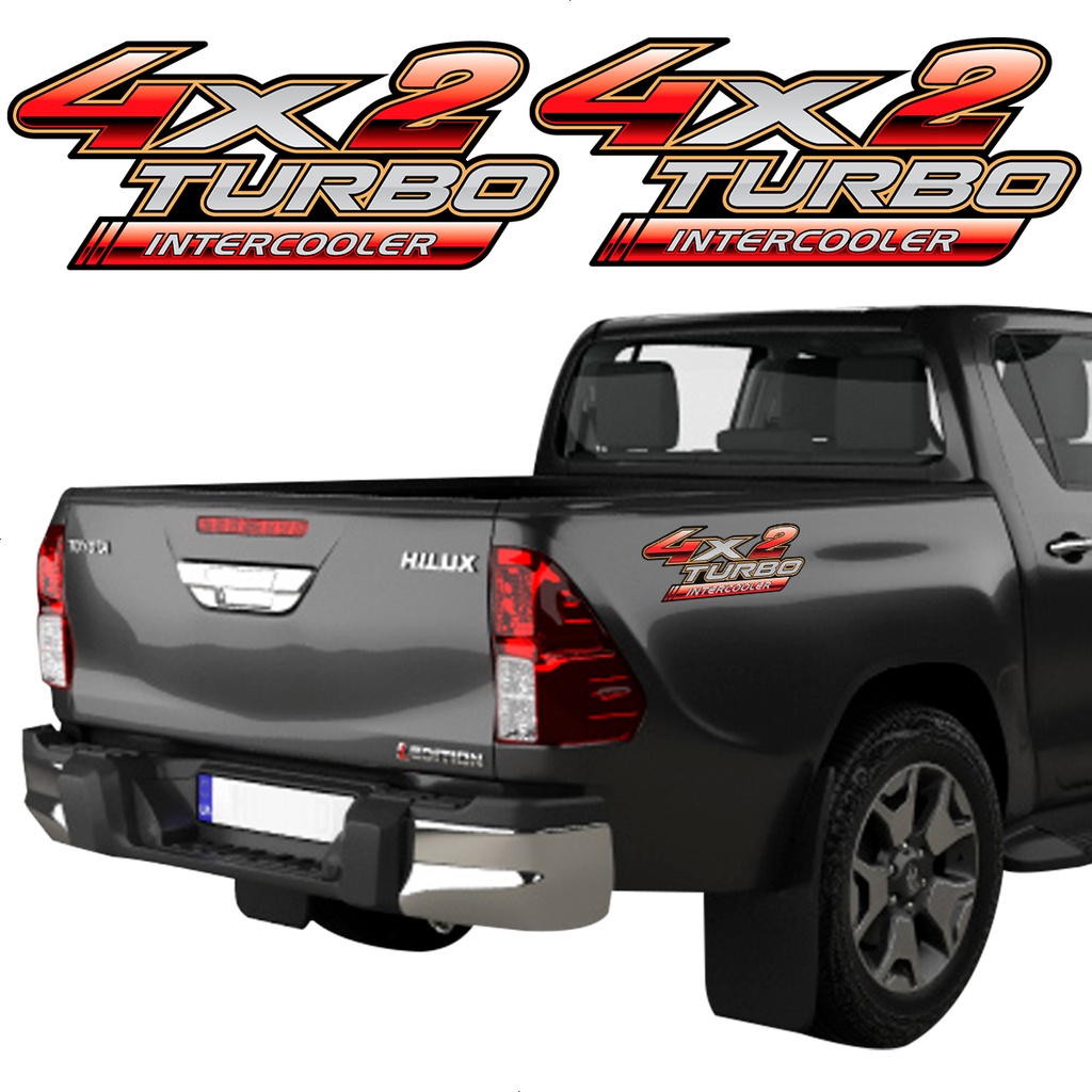 2 Adesivo Intercooler Hilux 4x2 Turbo - Escolha Sua Cor Na Variação ...