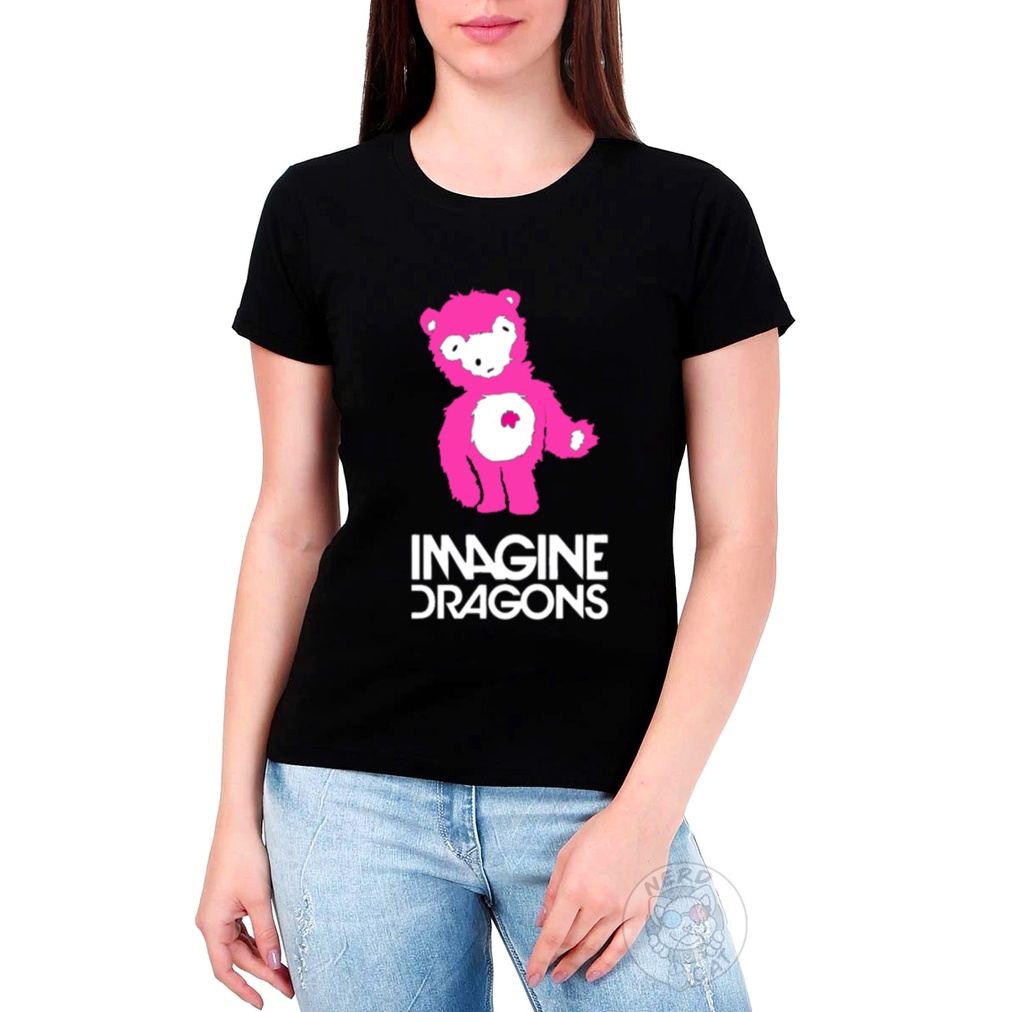 Camiseta Baby look Feminina Imagine Dragons Urso Radioactive | Shopee ...