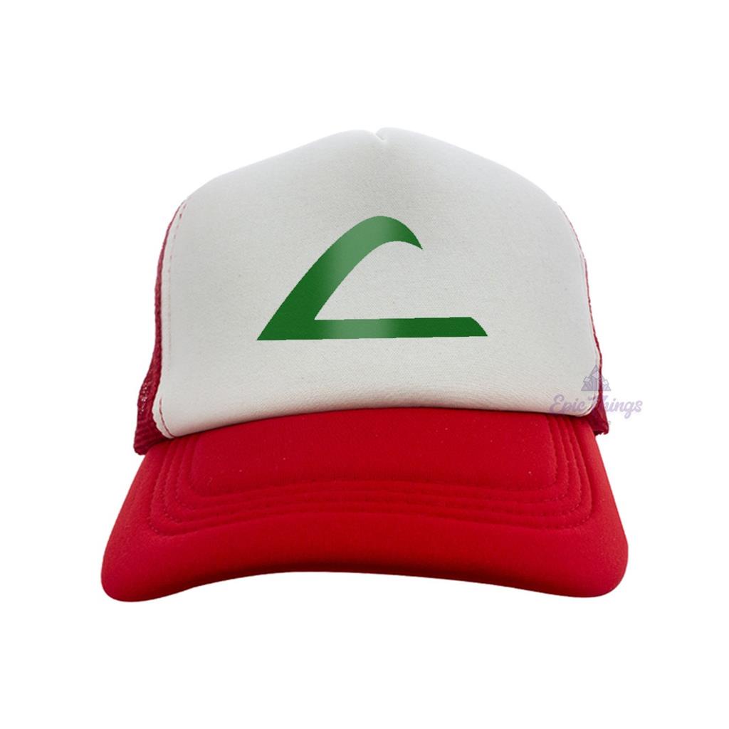 Bone Trucker Treinador Pokemon Ash Vermelho e Branco | Shopee Brasil